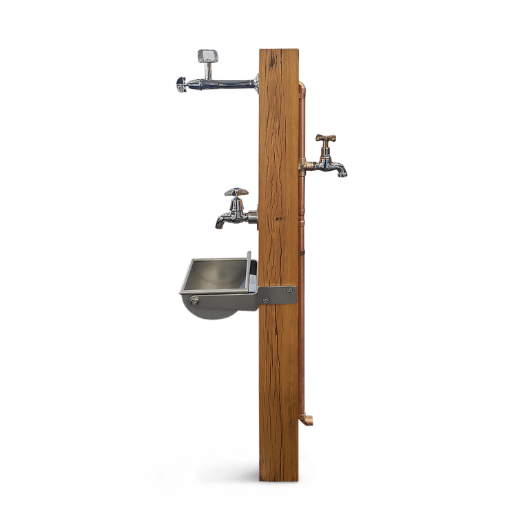 Brisbane City Council Timber Post Bubbler | Urban+ Fountains & Furniture