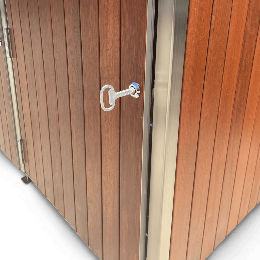 Manly Dual Bin Enclosure | Urban+ Fountains & Furniture